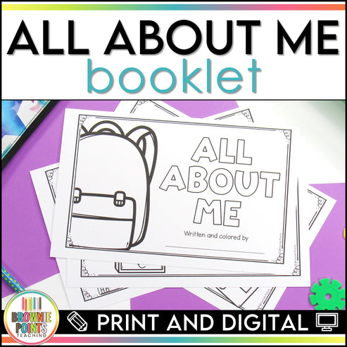 All About Me Booklet – Brownie Points Teaching Shop