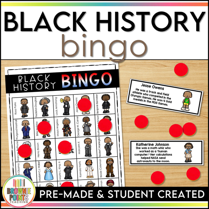 Black History Bingo – Brownie Points Teaching Shop