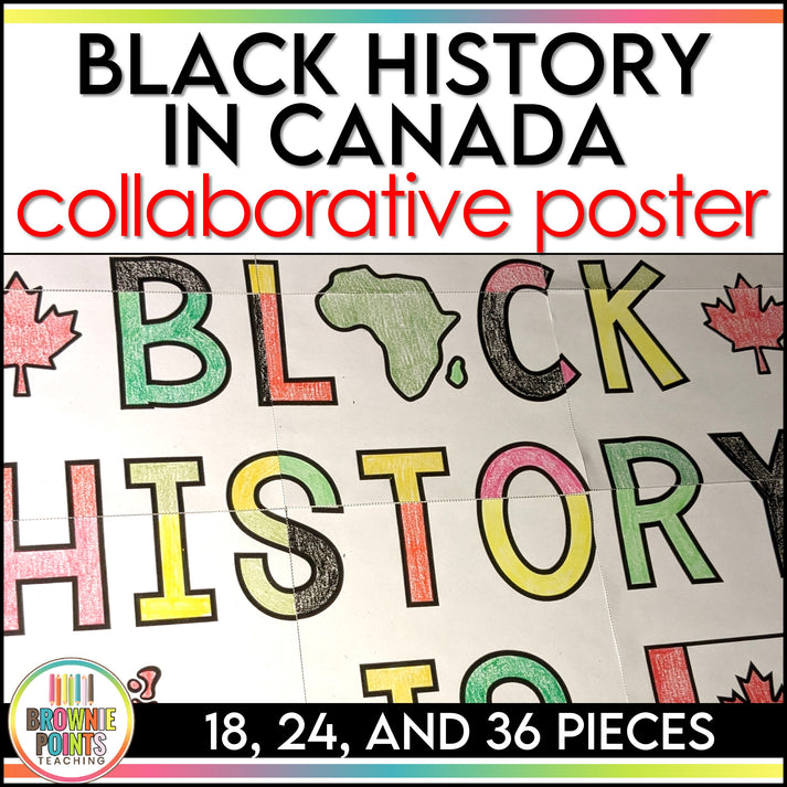 Black History in Canada - Collaborative Poster – Brownie Points ...
