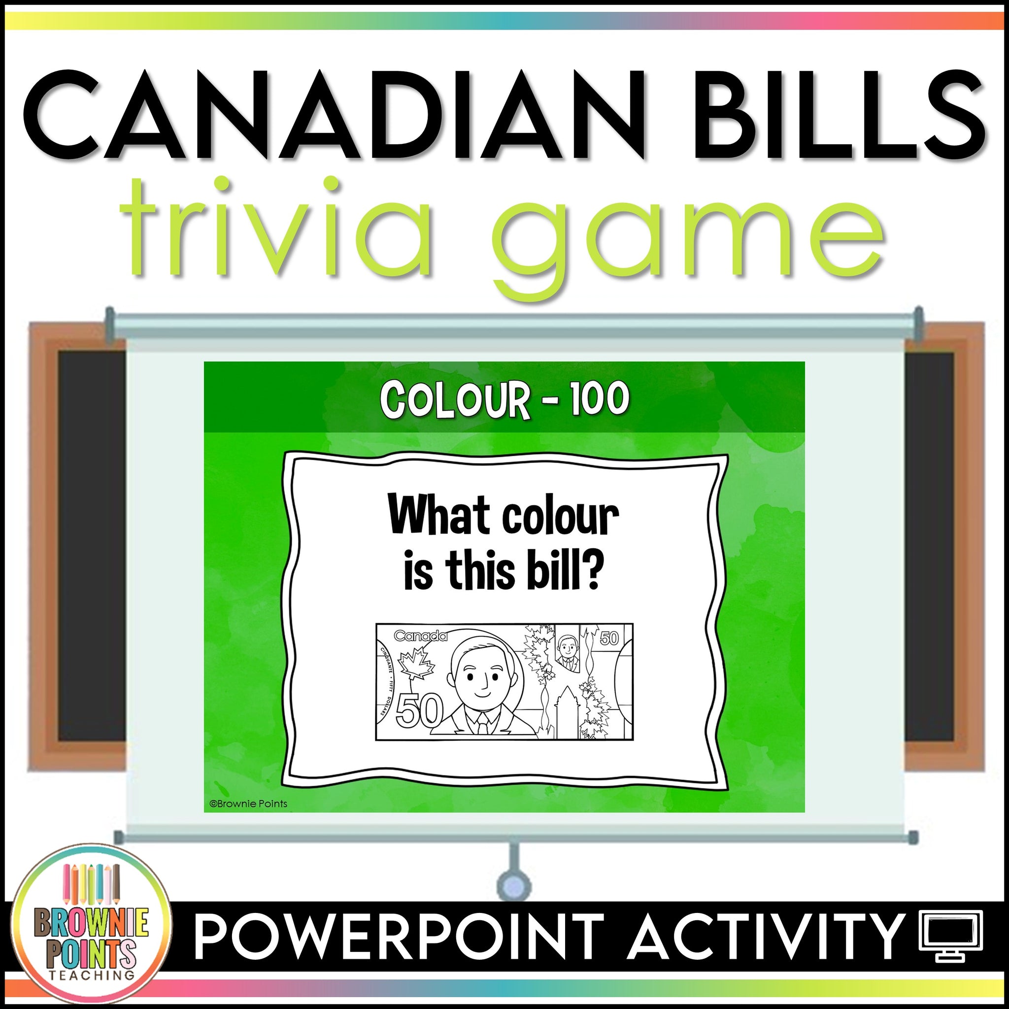 Canadian Bills PowerPoint Game – Brownie Points Teaching Shop