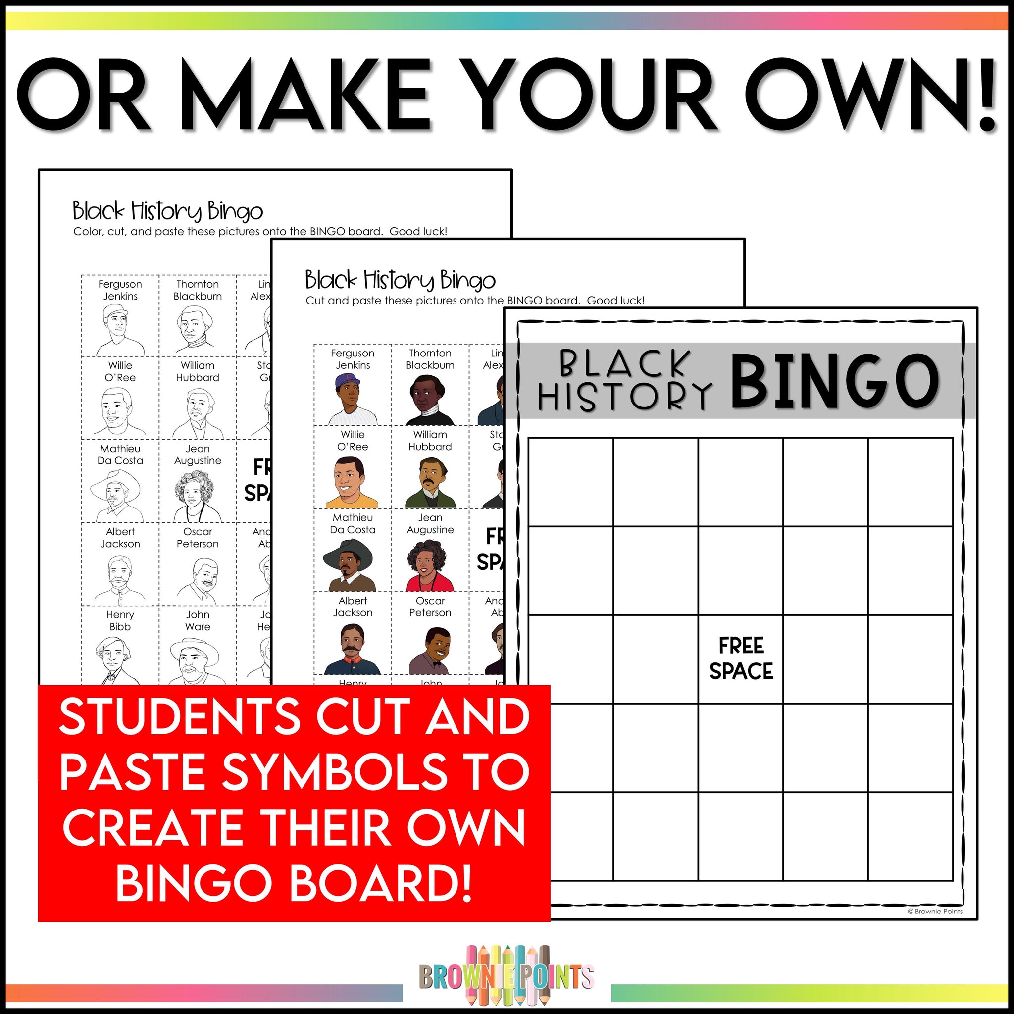 Black History in Canada - Bingo – Brownie Points Teaching Shop
