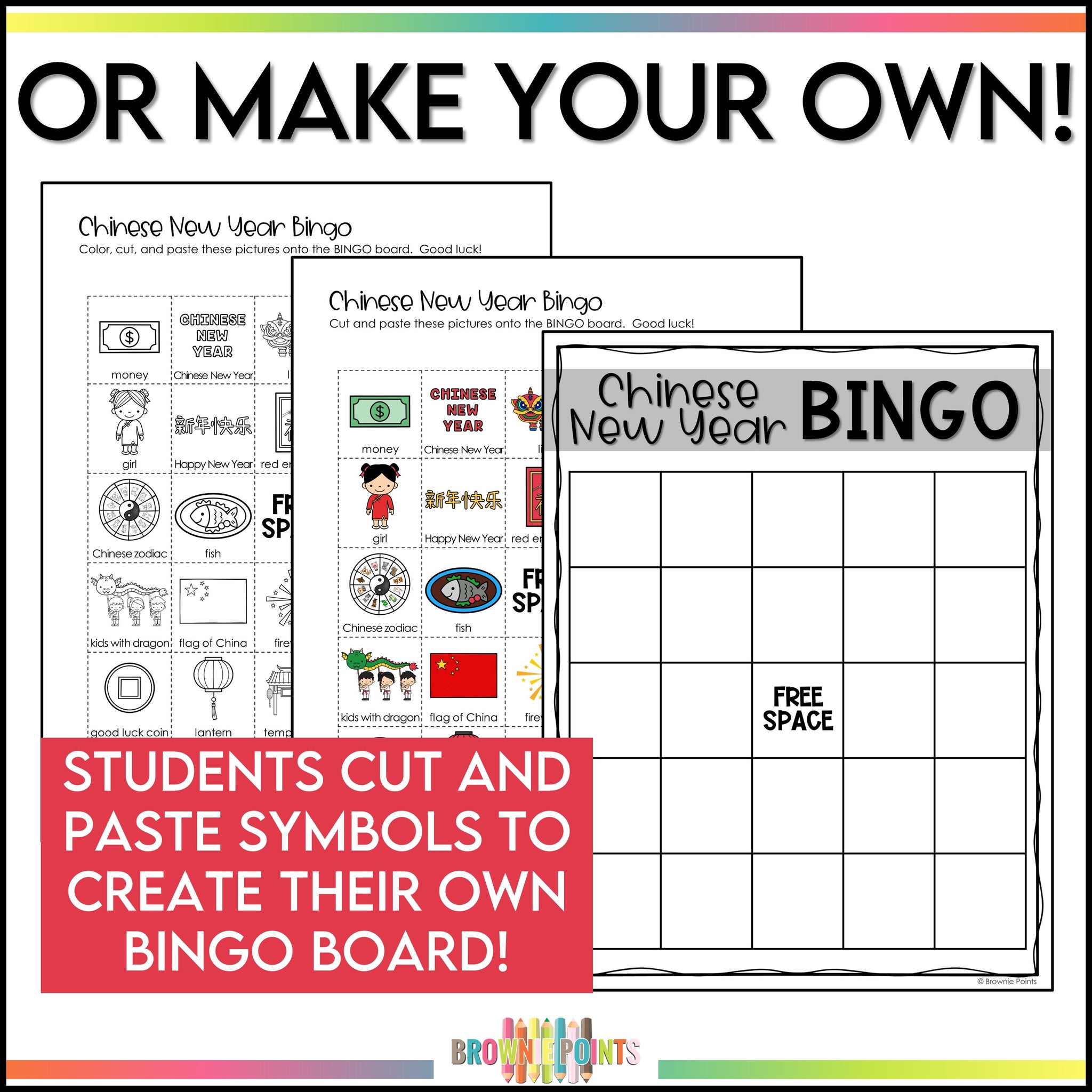 Chinese New Year Bingo – Brownie Points Teaching Shop