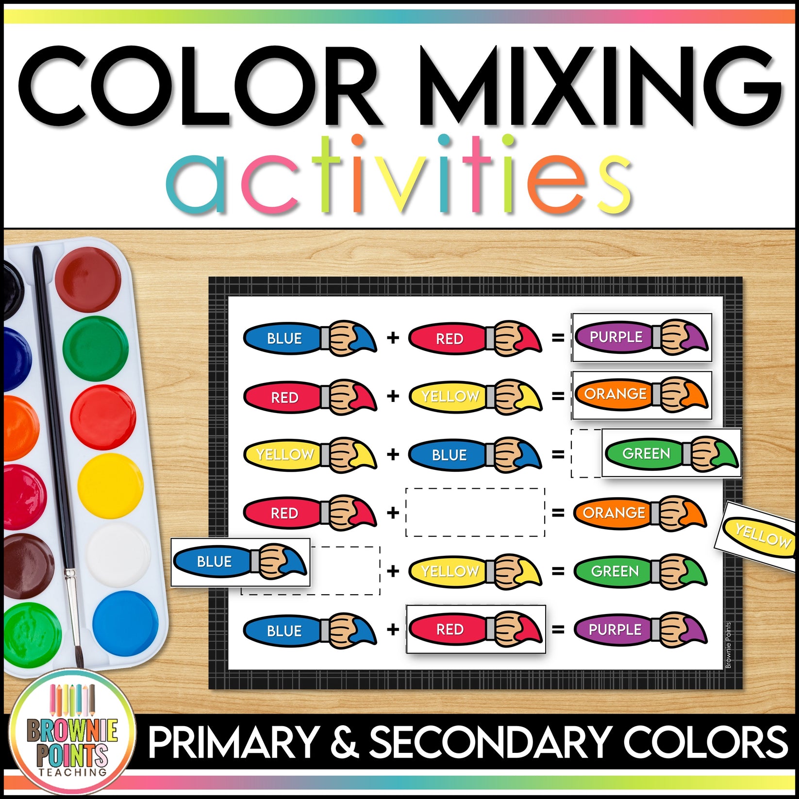 Color Mixing Activities and Posters - Primary and Secondary Colors ...