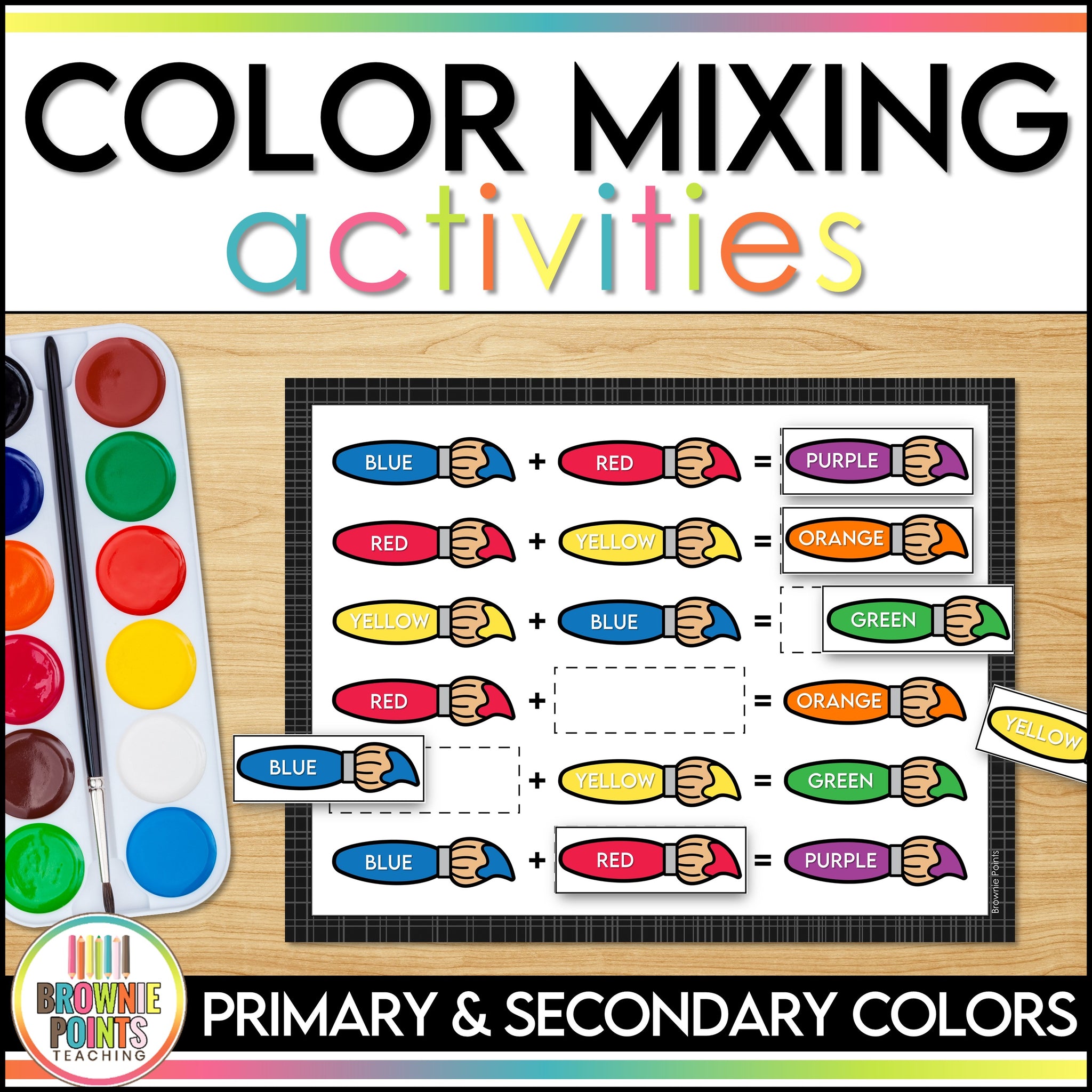 Color Mixing Activities and Posters - Primary and Secondary Colors ...