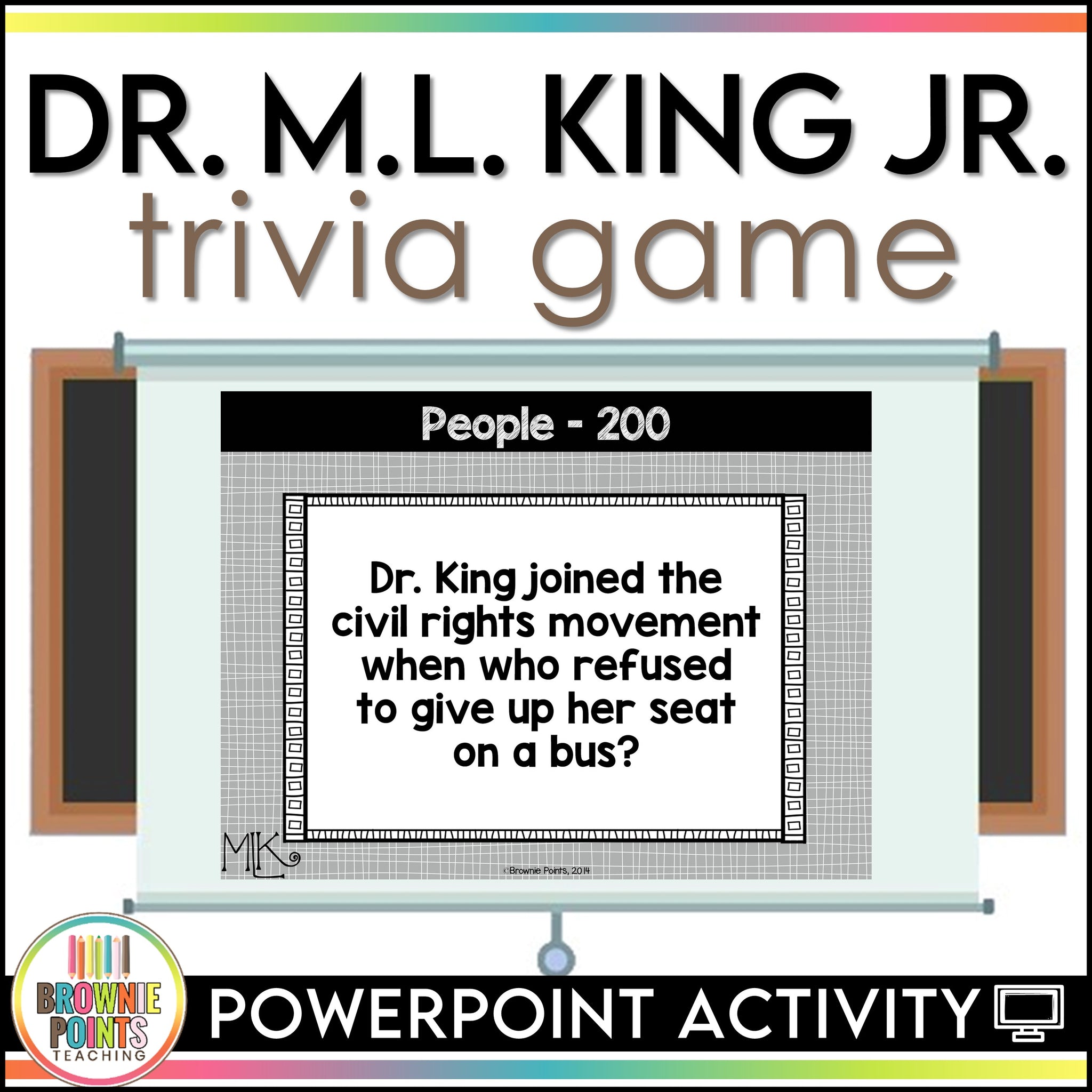 Martin Luther King Jr. PowerPoint Game – Brownie Points Teaching Shop