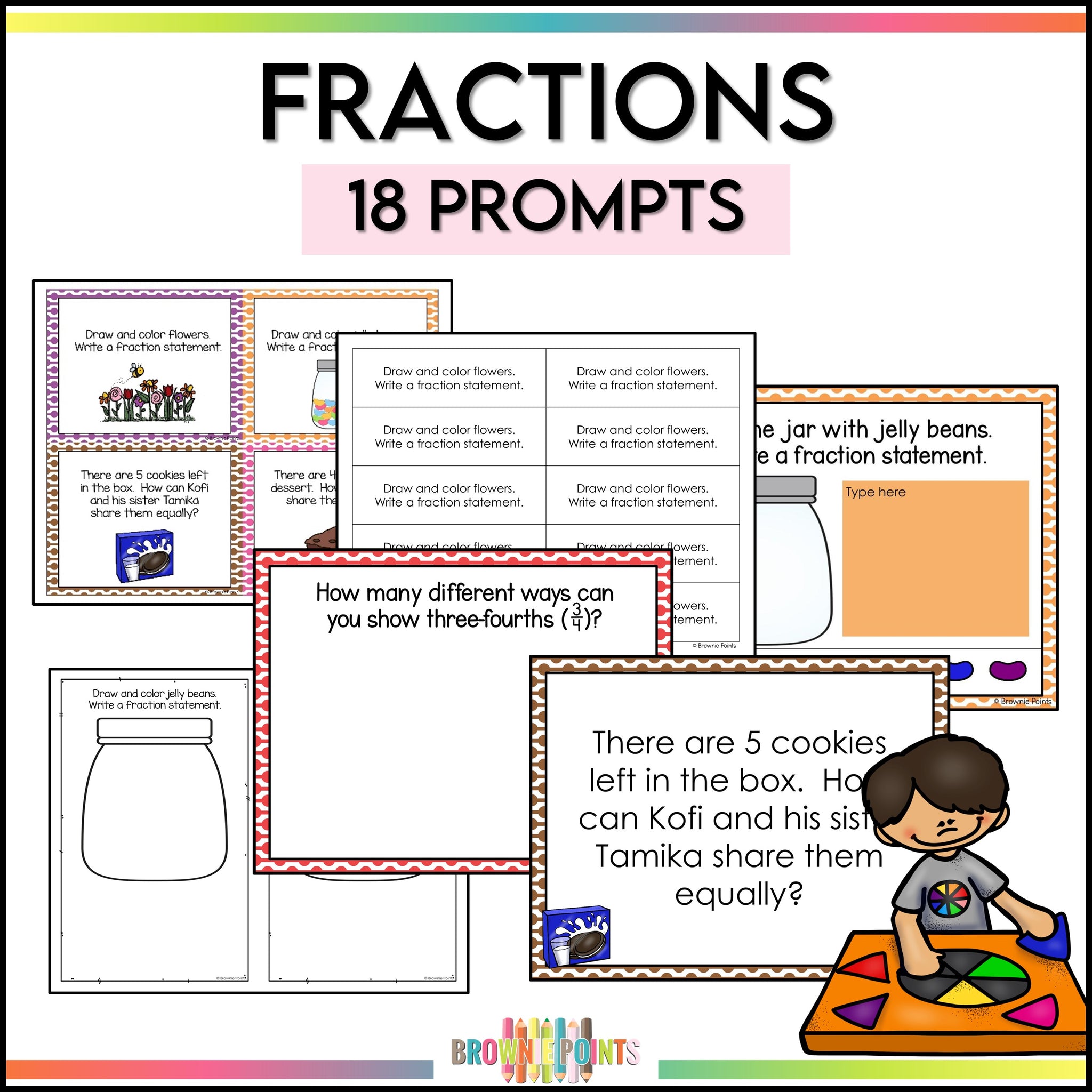 Open-Ended Math Questions - Fractions – Brownie Points Teaching Shop