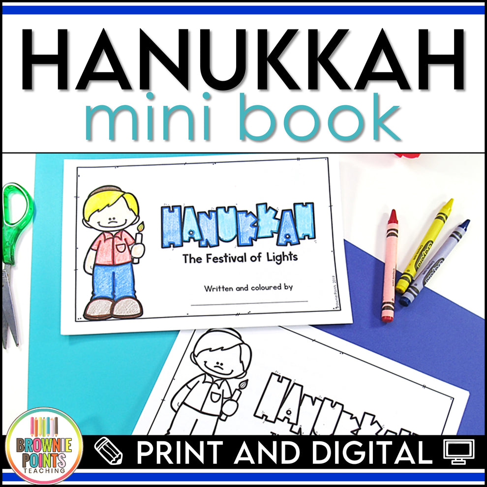 Hanukkah Mini Book – Brownie Points Teaching Shop