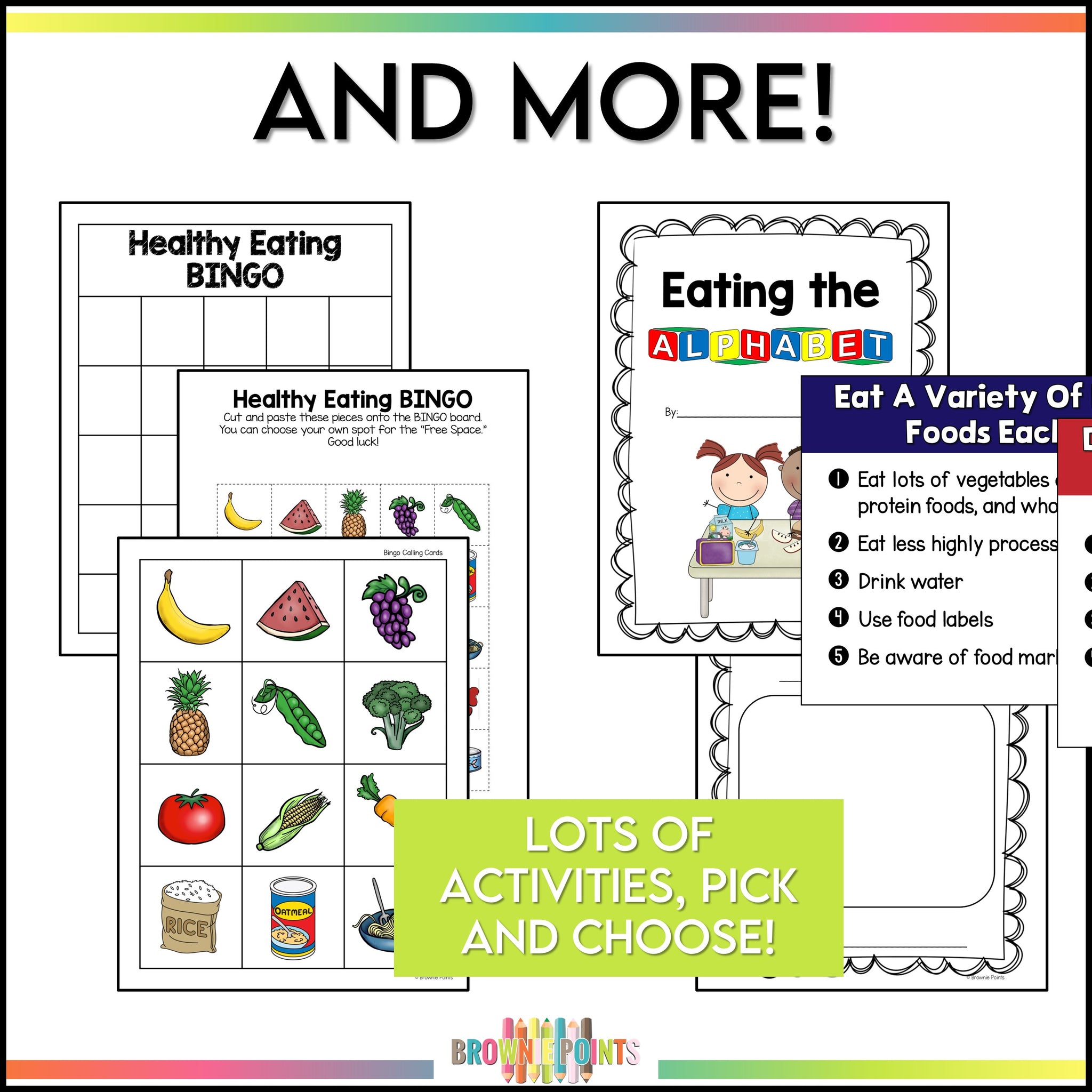 Healthy Eating - Canada's Food Guide Bundle – Brownie Points Teaching Shop