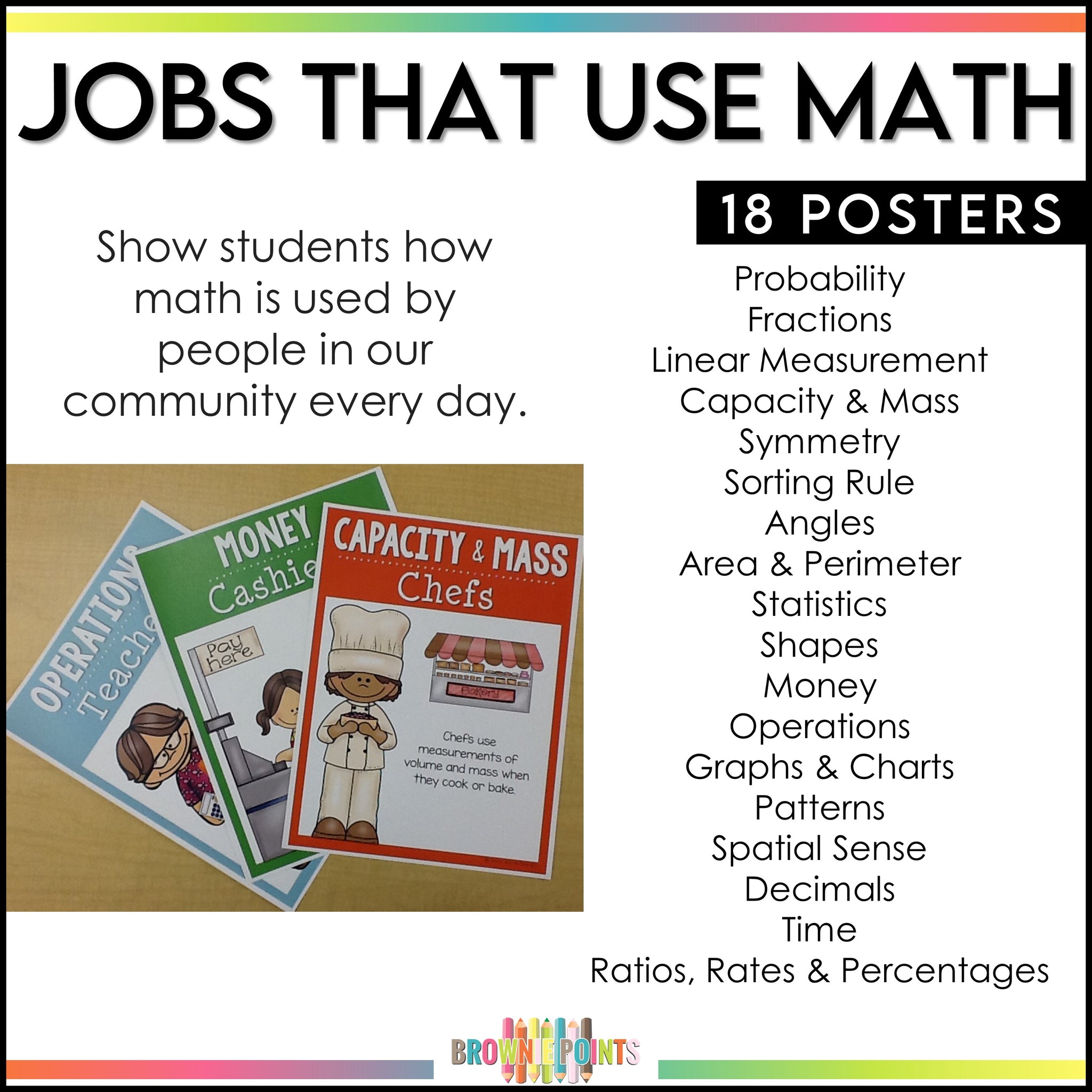 Real-World Math Posters – Brownie Points Teaching Shop