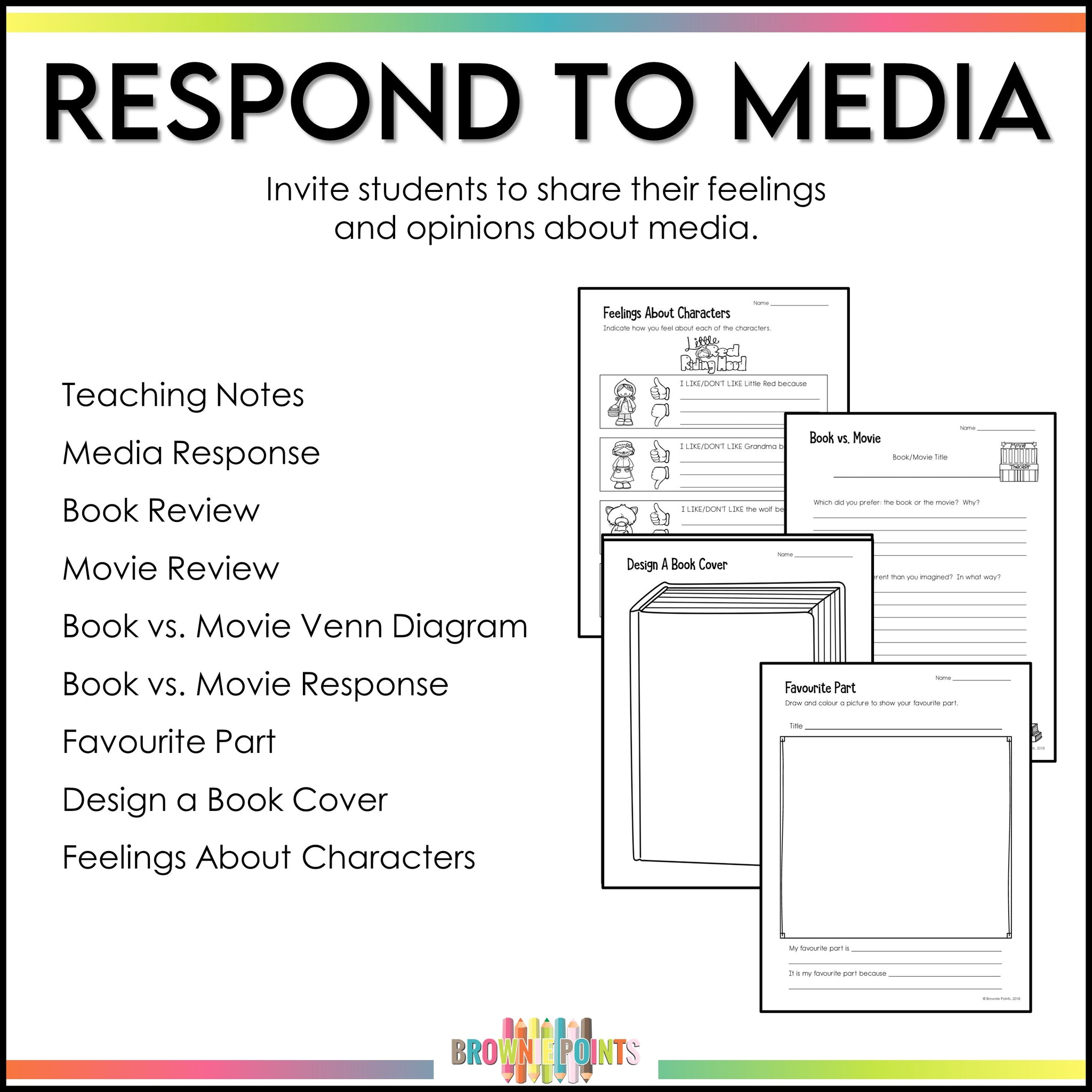 Media Literacy Activities and Lessons – Brownie Points Teaching Shop