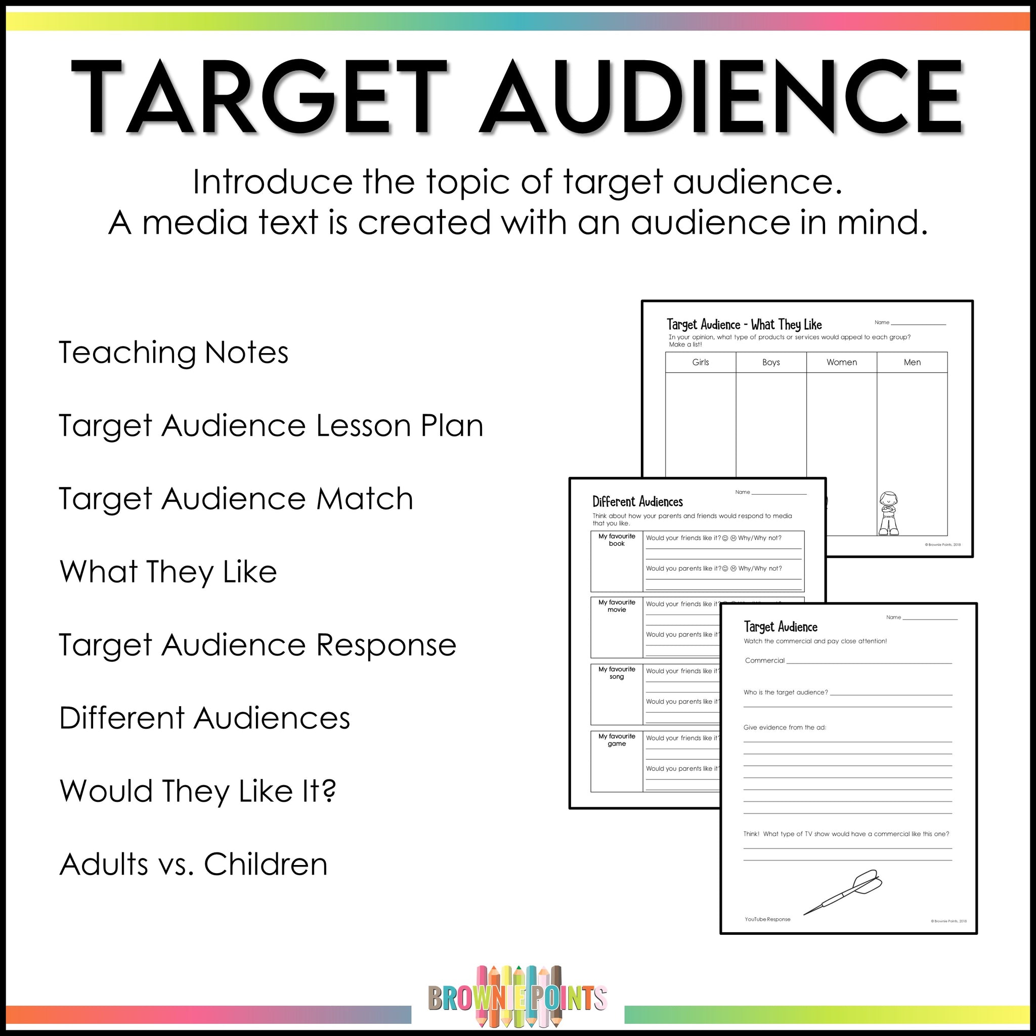 Media Literacy Activities and Lessons – Brownie Points Teaching Shop
