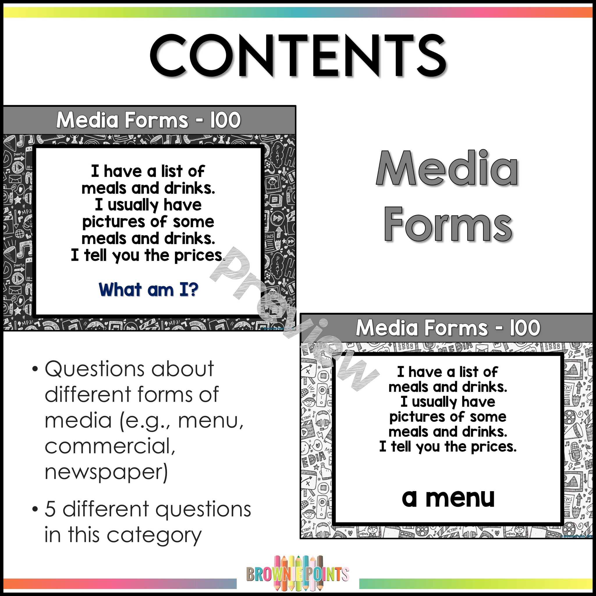 Media Literacy PowerPoint Game – Brownie Points Teaching Shop
