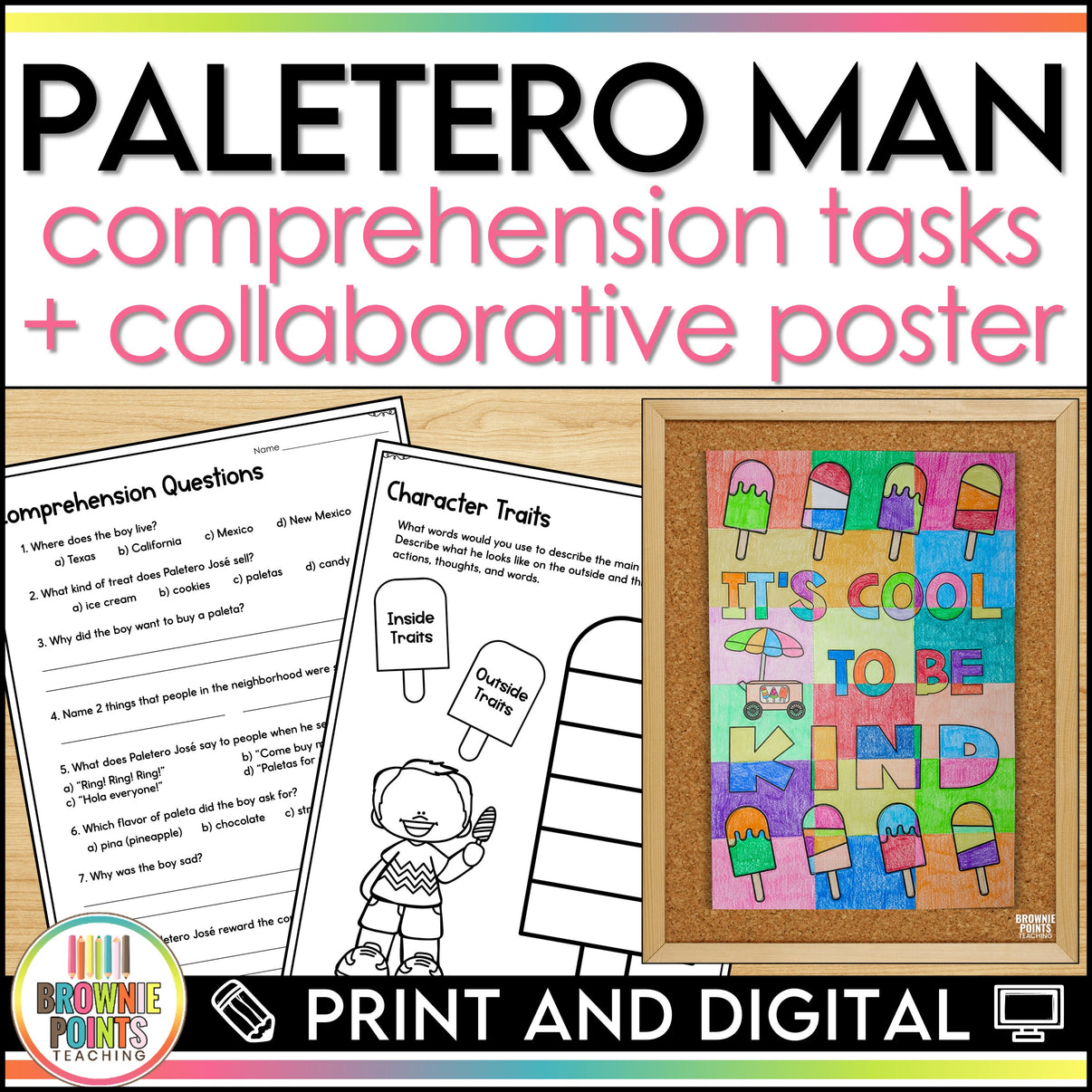 Paletero Man - Comprehension Activities – Brownie Points Teaching Shop