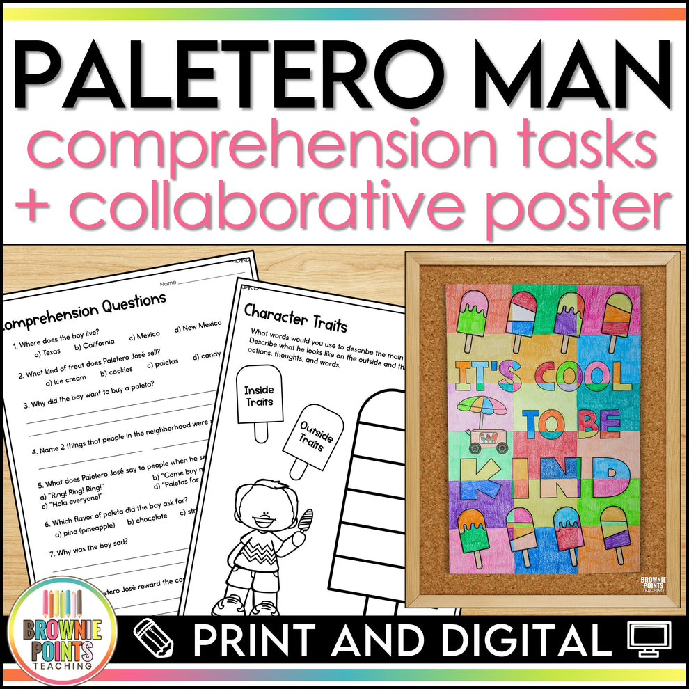 Paletero Man - Comprehension Activities – Brownie Points Teaching Shop