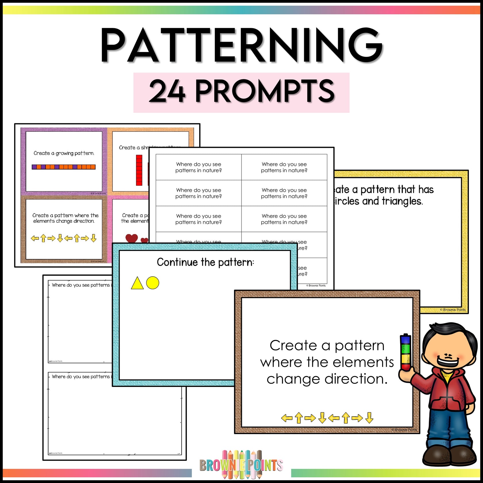 Open-Ended Math Questions - Patterning – Brownie Points Teaching Shop