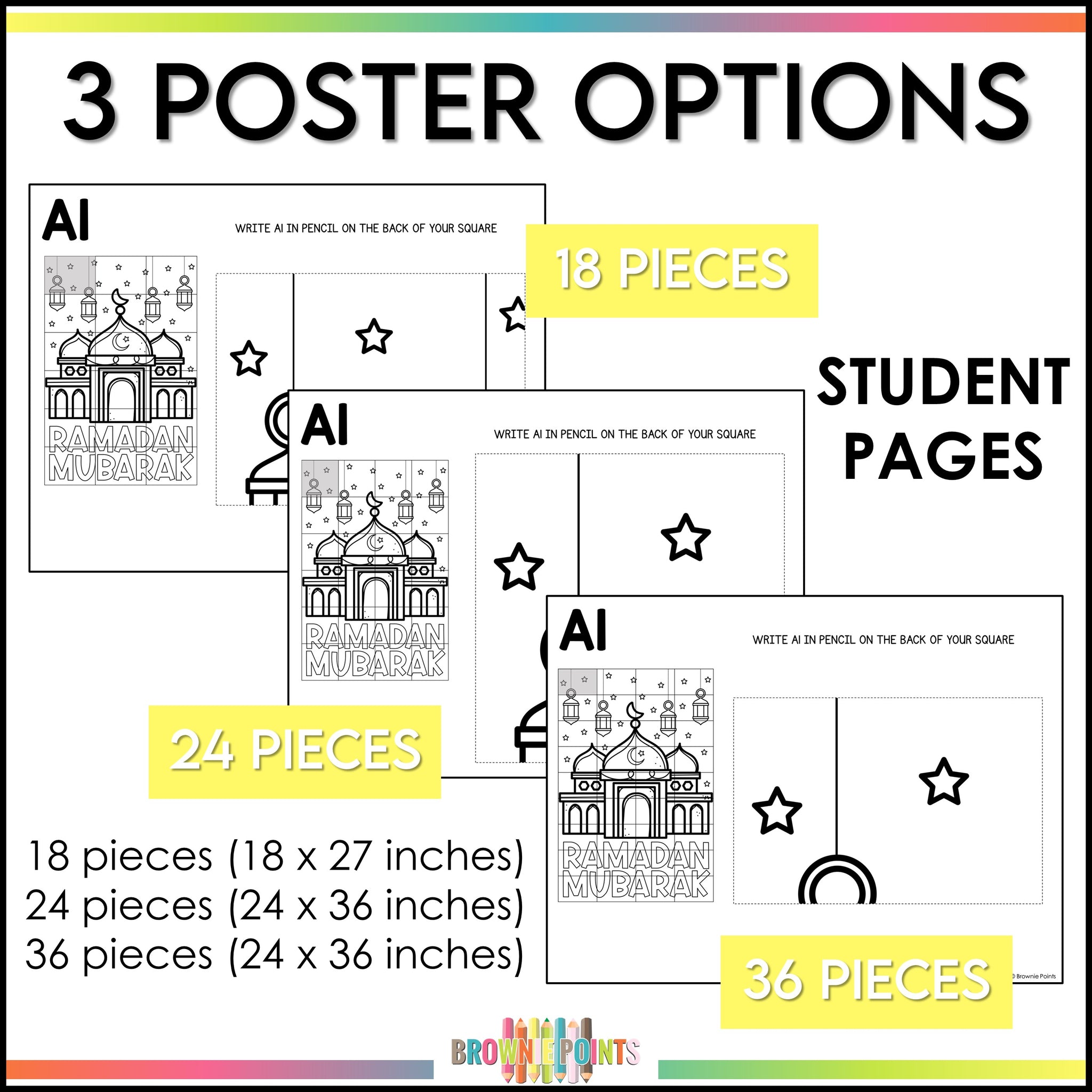 Ramadan Collaborative Poster – Brownie Points Teaching Shop