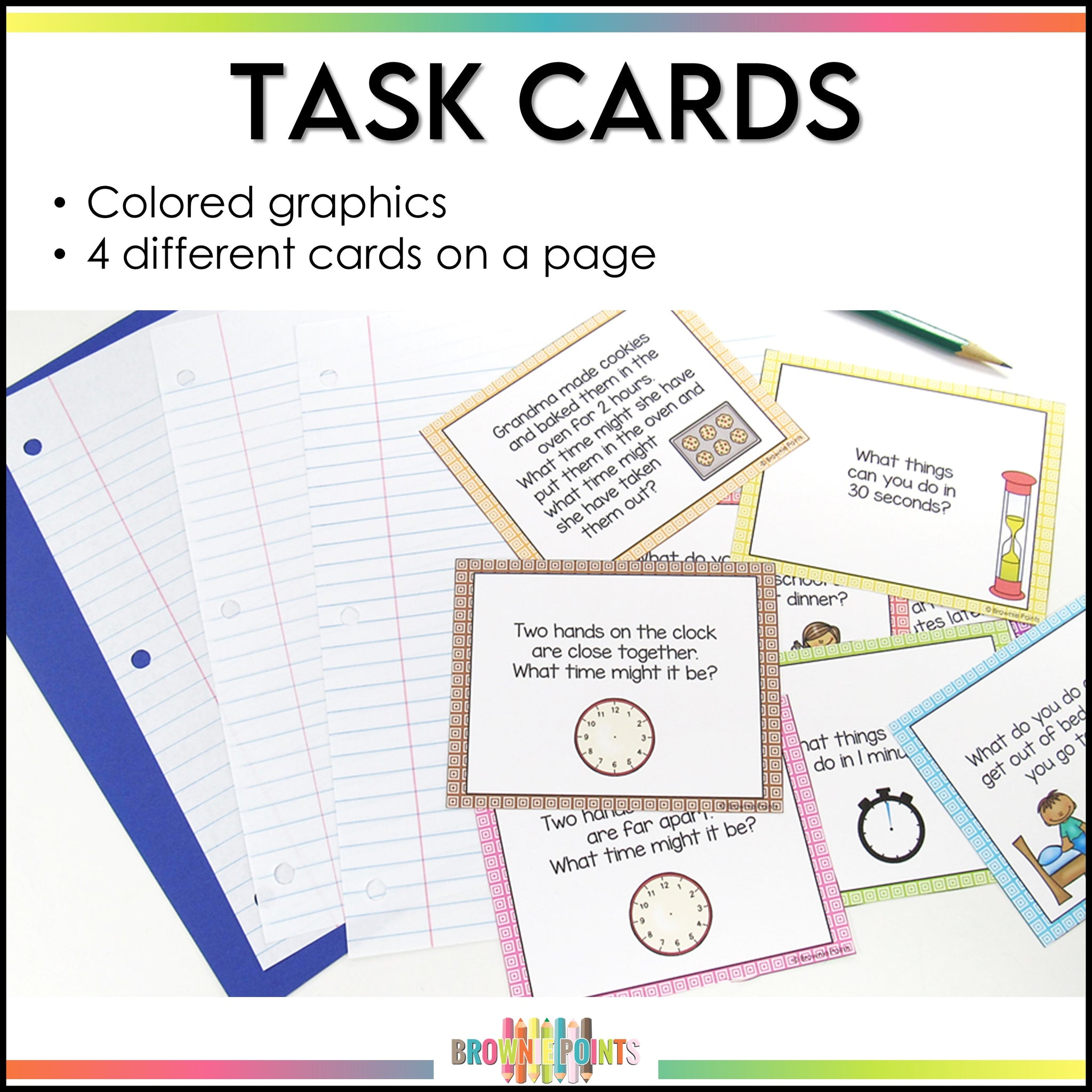 Open-Ended Math Questions - Time – Brownie Points Teaching Shop