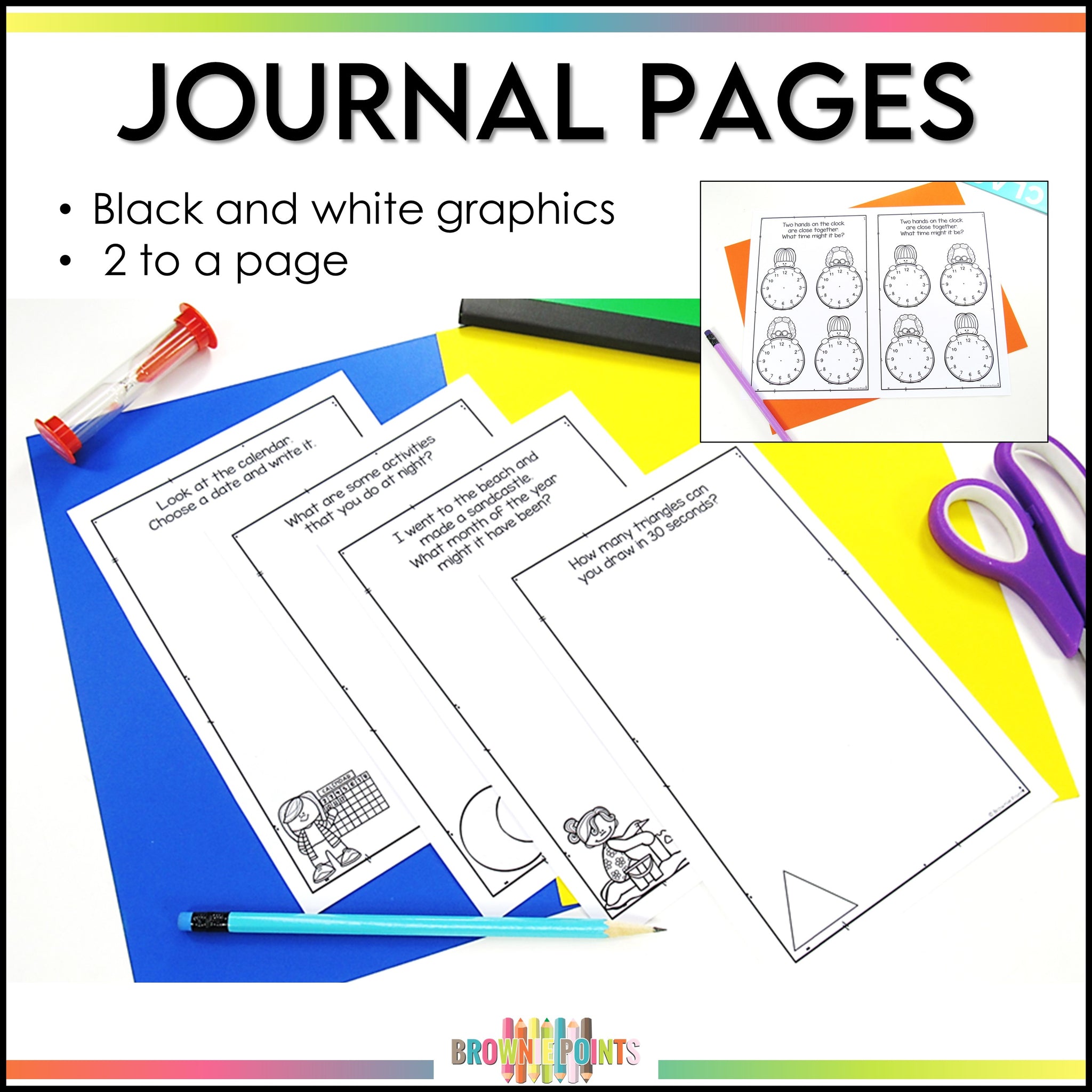 Open-Ended Math Questions - Time – Brownie Points Teaching Shop