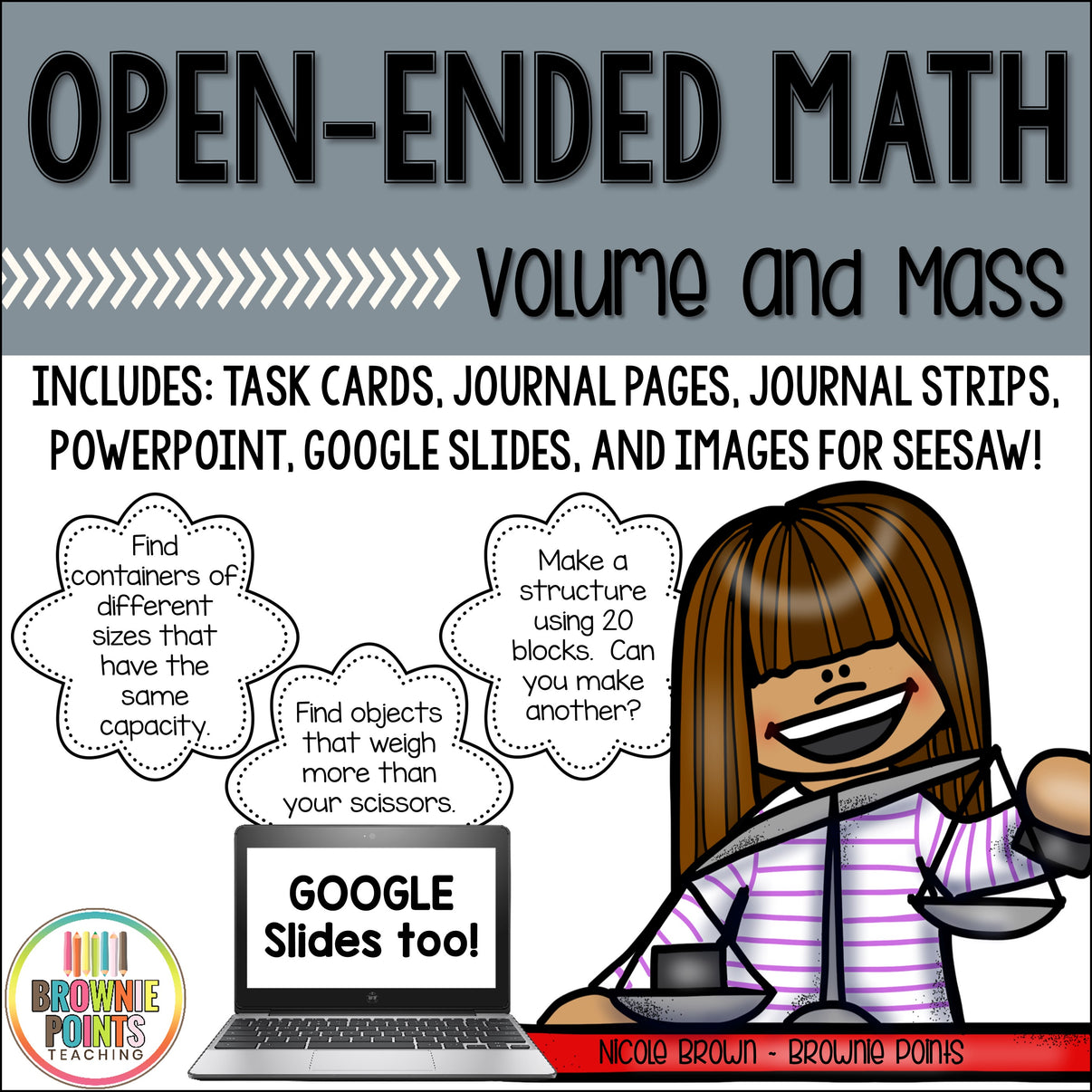 Open-Ended Math Questions - Volume and Mass – Brownie Points Teaching Shop