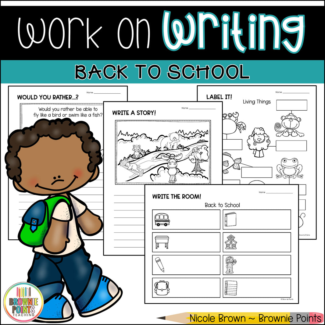 Work on Writing – Brownie Points Teaching Shop