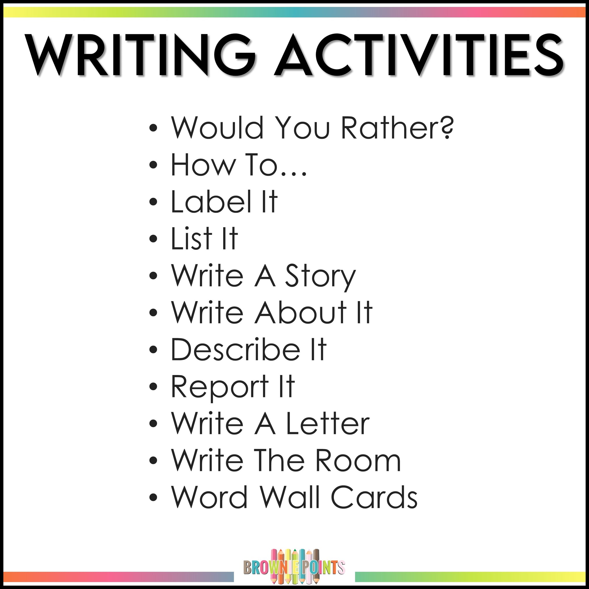 Work on Writing - Grade 3 Ontario Curriculum Bundle – Brownie Points ...